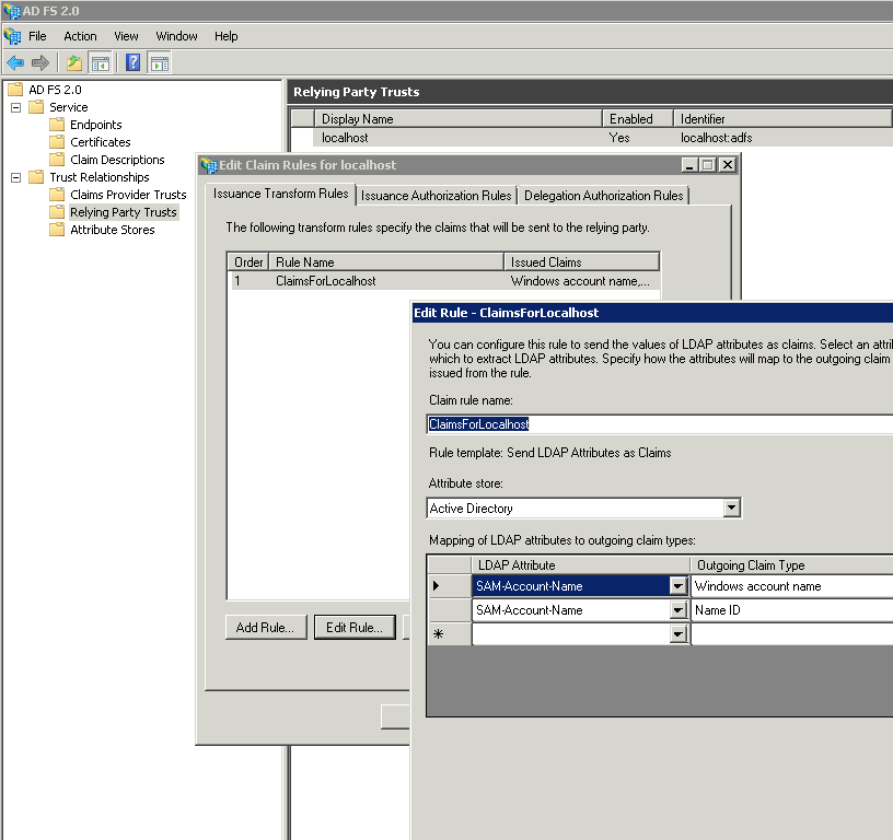 Configure ADFS as a claims provider to PingFederate using WS-Federation