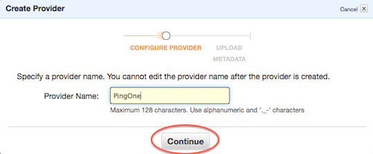 Configuring an SSO connection to Amazon Web Services