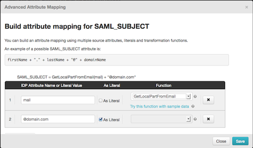 Using Advanced Attribute Mapping
